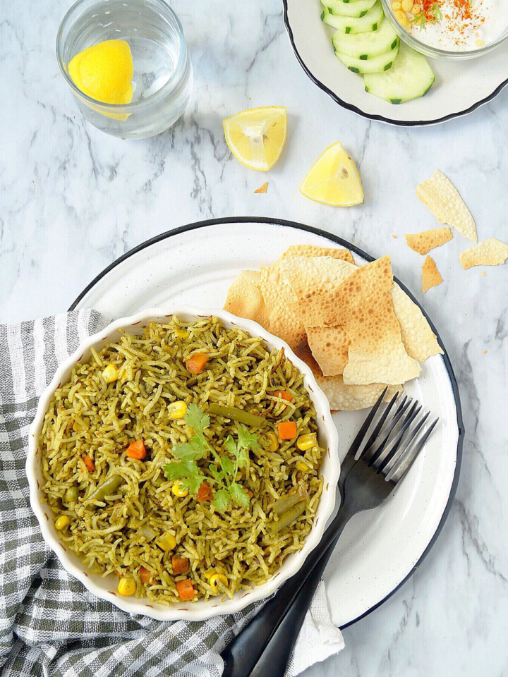 Palak Rice Recipe: A Vibrant and Wholesome Indian Recipe 🥰